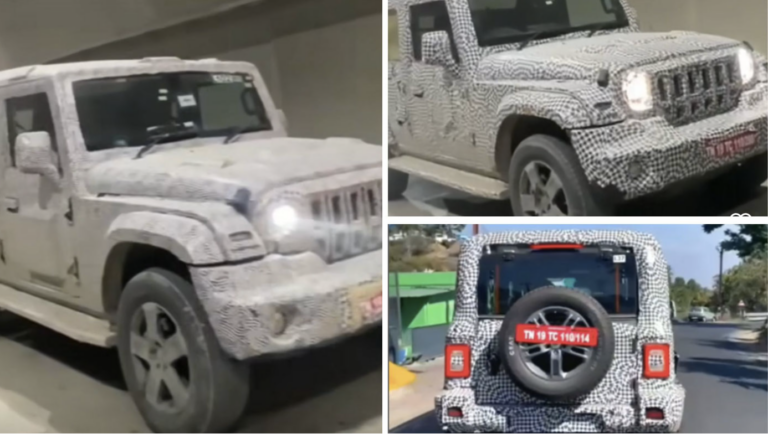 New Mahindra Thar 5-Door Can Be Branded As Armada? Spy Shots Reveal ...