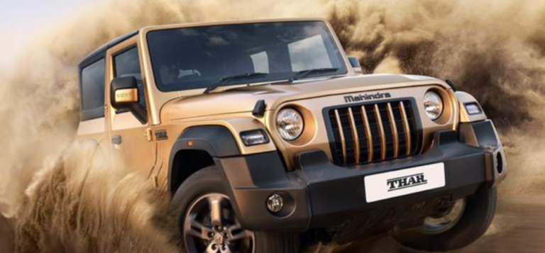 Mahindra Thar's Special Earth Edition Launched Inspired By Desert ...