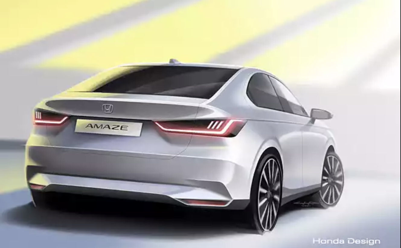 3rd Gen Honda Amaze Launching On Dec 3 With Bold Design - Trak.in ...