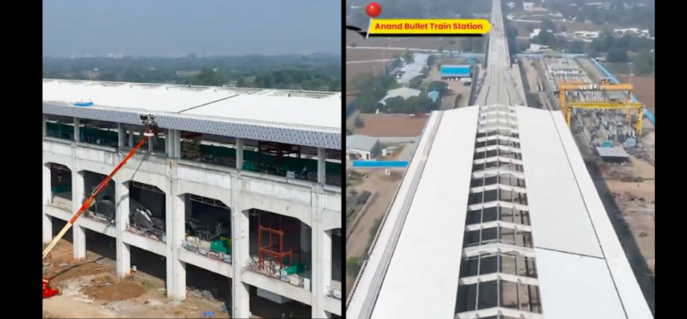 1st Visuals Of Bullet Train Station Shared By Railways: Anand Bullet ...