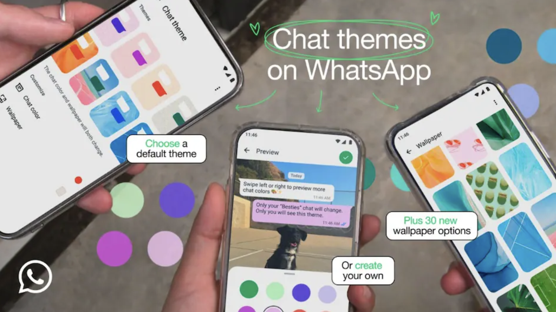 Whatsapp Launches Chat Themes, 30 New Wallpapers For All Users - Trak ...