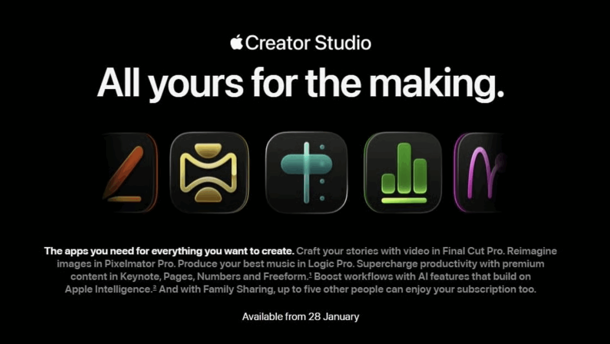 Apple Creator Studio Launching In India At Rs 399/Month: Video/Image ...