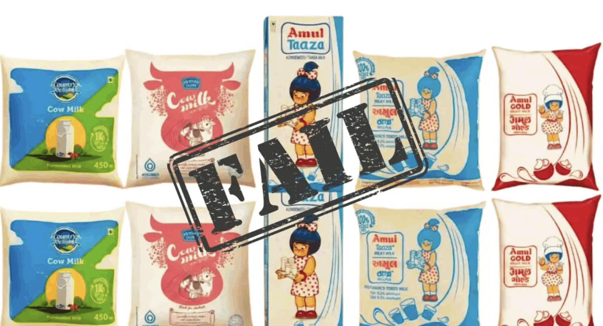 Milk Samples Fom Amul, Country Delight and Mother Dairy Fail Quality ...