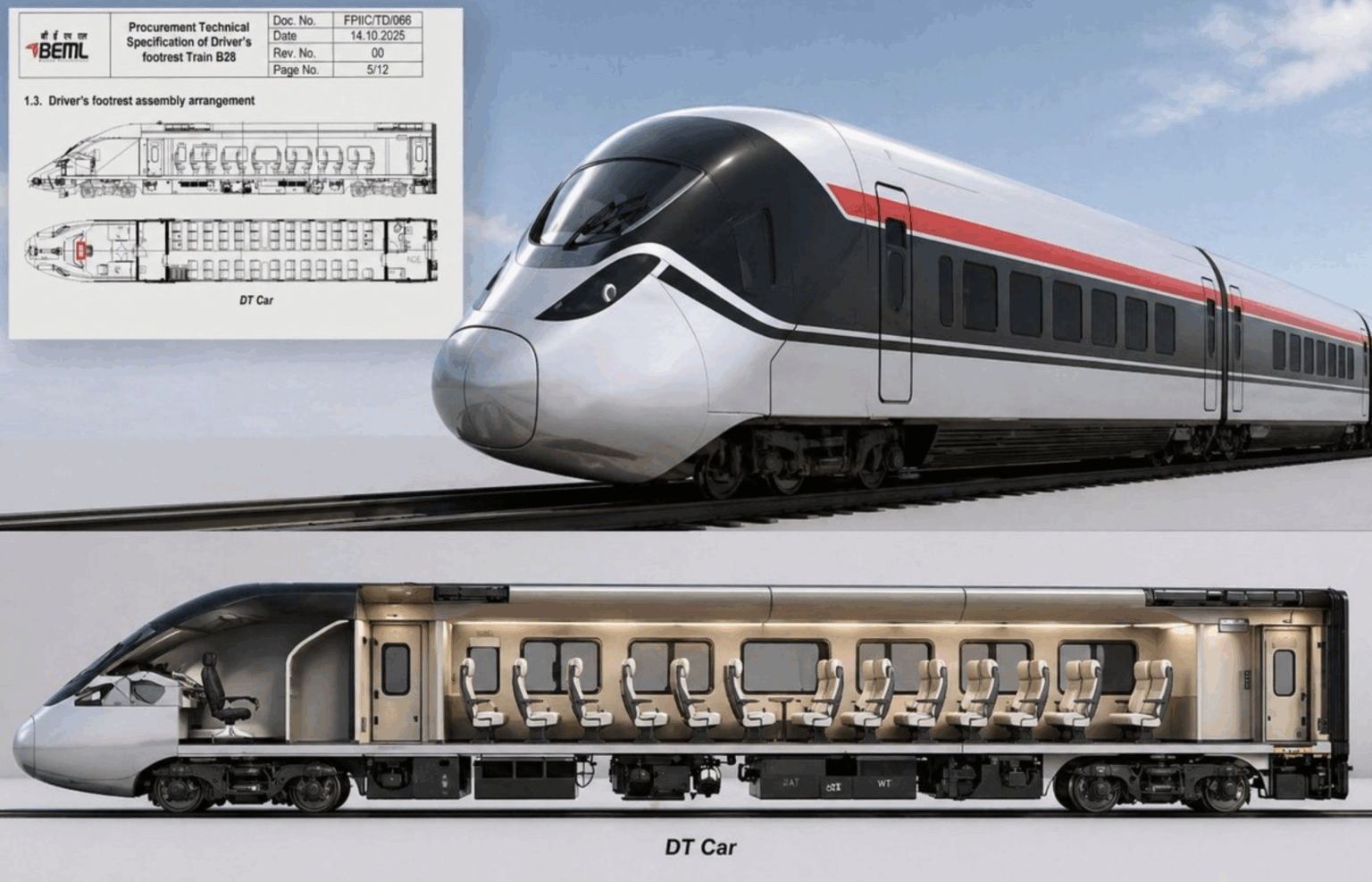 1st Look: 100% Made In India Bullet Train, B-28 (How it Differs From ...